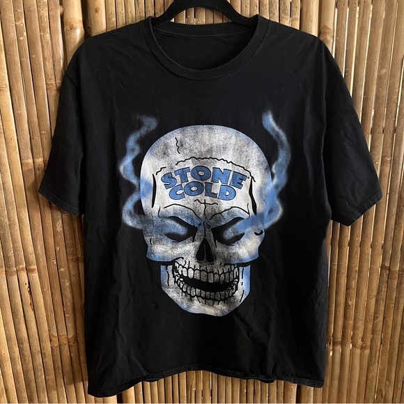 WWE | Shirts | Wwe Stone Cold Steve Austin Smoking Skull Tshirt | Poshmark